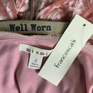 Francesca's Collections | Tops | Francescas Miami Dusty Pink Crushed ...